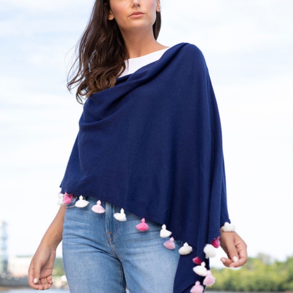 Caroline Grace | Sweaters | Caroline Grace Navy Blue Cotton Cashmere ...